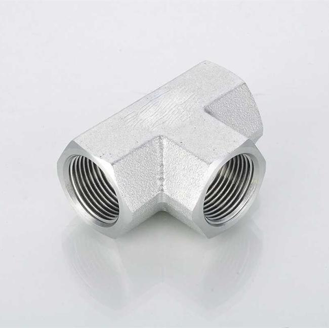 OEM Factory Sales BSPT Female Equal Tee Adapter Gt Hydraulic Tube Connector