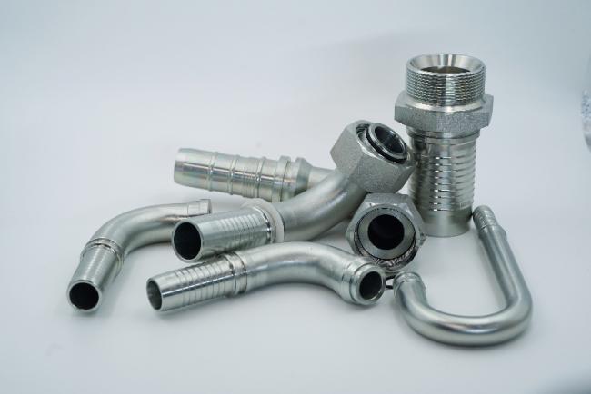 High Temperature Forged Double Ferrules Type Hydraulic Elbow Swivel Fitting