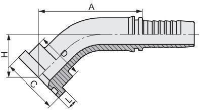 Factory Production High Pressure 304 316L Carbon Steel Hydraulic Hose Fittings 876411