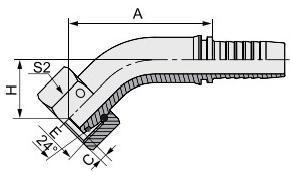 20541 Metric Elbow Male Hydraulic Hose Fitting Eaton Hydraulic Fittings Exporters Combination Joint Fittings