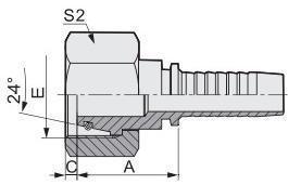 Customize High Quality Stainless Steel Hydraulic Hose Fitting Female Hose Barb Fitting 20411