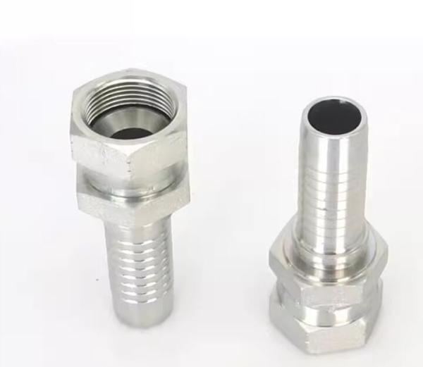 Quality Stainless Jic Thread Fitting One Piece Crimping for Hydraulic Hose Female for sale