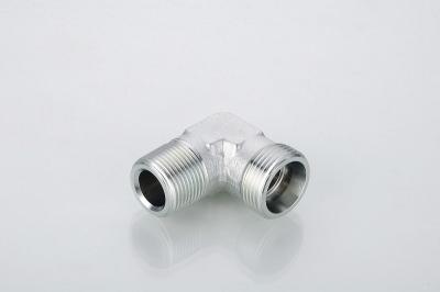 China Roestvrij staal 3/4 Bsp Elbow Swivel Hydraulische slang Metrische 90 graden kegel Te koop