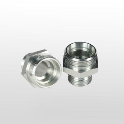 Cina 1cm-Wd Maschio di acciaio al carbonio Fitting Metric Thread con Captive Seal Hydraulic Adapter in vendita