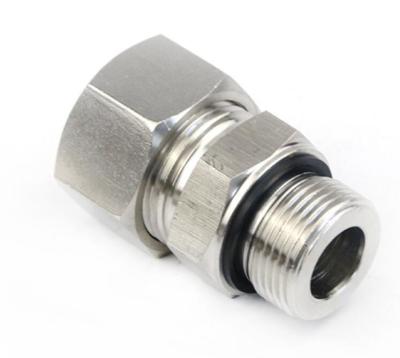 China Hydraulische adapters voor mannelijke aansluiting 1cm-Wd DIN Bit Type Metrische draad met gevangen zegel Te koop