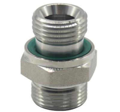 China Hexagon Head 1CB G1/4 Bsp draad slang connector roestvrij staal Hydraulische slang adapter Te koop