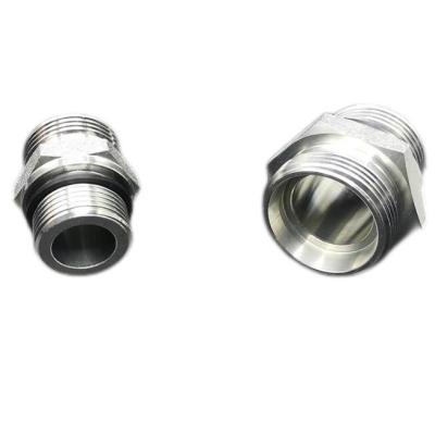 China 1CB Metrische slangadapter Man 24 Cone L. T / Bsp Man Hydraulische koolstofstaaladapters Te koop