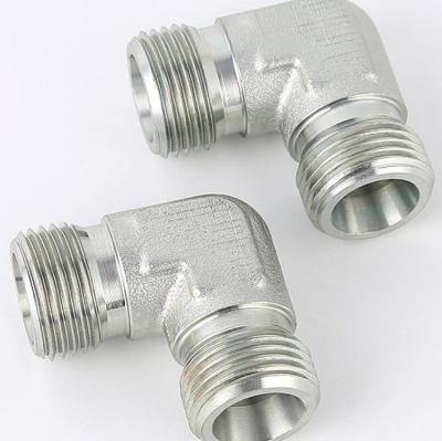 China Ronde kop Metrische man Adapter Elmboogcombinatie Gezamenlijke bevestigingen voor DIN Standard Hydraulische slang Te koop