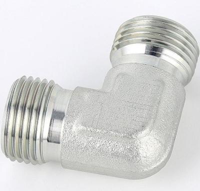 Cina Adaptatore di tubo idraulico maschile metrico gomito a 90 gradi per il collegamento di fogli galvanizzati in vendita