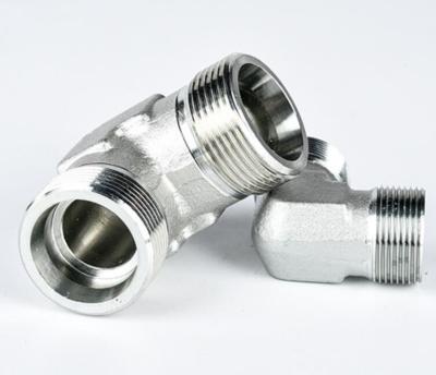 China Hydraulic Hose Elbow Fittings 1c9 1d9 Male Thread Elbow for Pipe Lines Connection for sale