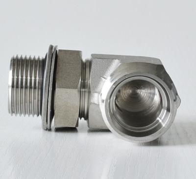 Cina Fornitura Adaptatori idraulici 90 Adaptatori gomito O-anello Acciaio al carbonio Fittings tubo galvanizzato in vendita