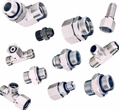 Cina Acciaio al carbonio medio 90 gomito BSPT Maschio-Parker serie Fitting tubo idraulico argento in vendita