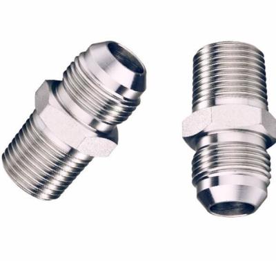 China Hexagonaal koolstofstaal rechte externe draad Jic37 graden draad Hydraulisch overgangsgewricht Te koop