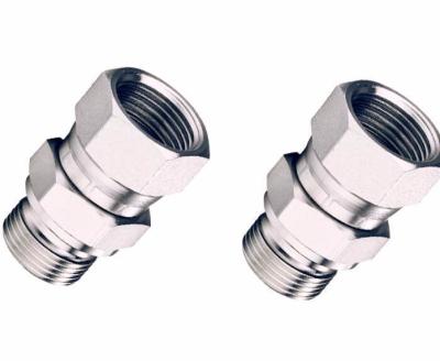 China Gegalvaniseerde plaat Hydraulisch draaiend rechte gewricht Mannelijk Vrouwelijk Hydraulisch slangadapter Te koop