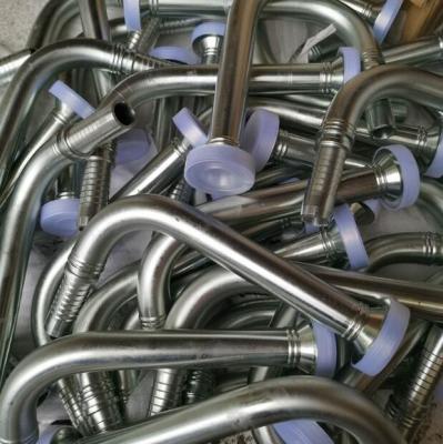China Conector de flange hidráulica de aço inoxidável de cabeça redonda com flange de mangueira de 3000 psi 87391 à venda