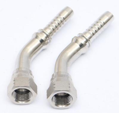 Cina Lunga durata di vita Jic femminile 74 seggiolino a cono Flat Stainless Steel Hose Connector Fittings in vendita