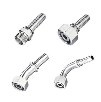 China Aço inoxidável 45 graus Cotovelo Fêmea Metric Hidráulica mangueira Fitting com 24 Cone O-Ring selo à venda