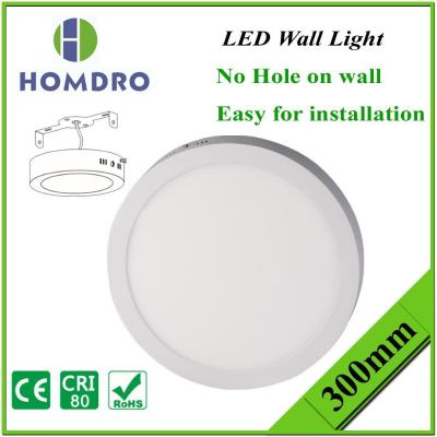中国 Morden 24w LED の壁ライト 300mm 円形、正方形は、/純粋暖まりましたり/白い色温度を冷却します 販売のため