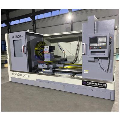 China CK61125 Flachbett-CNC-Drehmaschine mit horizontaler automatischer Drehmaschine zu verkaufen