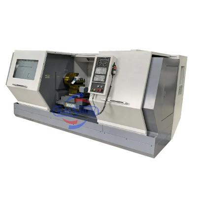 China CK6161 Torsión de cama plana máquina de torno CNC automática en venta