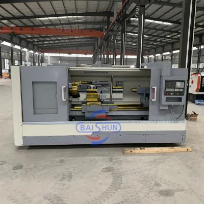 China Cnc Lathe Spindle 400mm Swing Over Bed Flat Bed Lathe Cnc Desktop Torno for sale