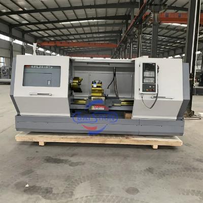 China Cnc Lathe Spindle 400mm Swing Over Bed Flat Bed Lathe Cnc Desktop Torno for sale