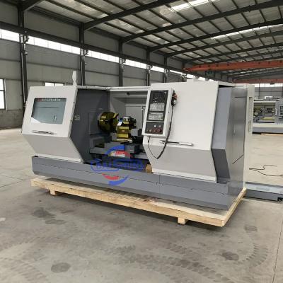 China Cnc Lathe Spindle 400mm Swing Over Bed Flat Bed Lathe Cnc Desktop Torno for sale