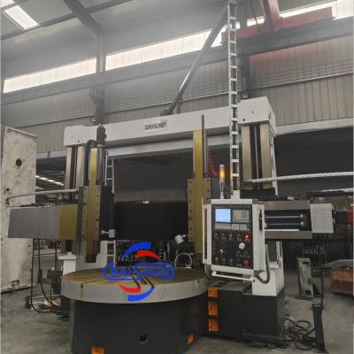 China Torno vertical automático de doble columna de metal con dos ejes en venta