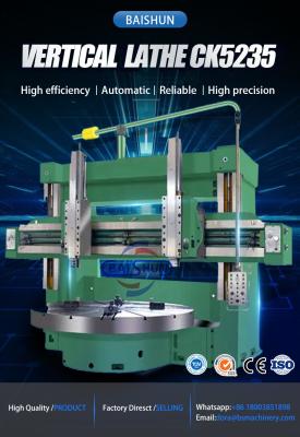 China Heavy Duty CNC Vertical Lathe Machine with Large Diameter Turning and Twin Spindle for Wind Power Parts for sale