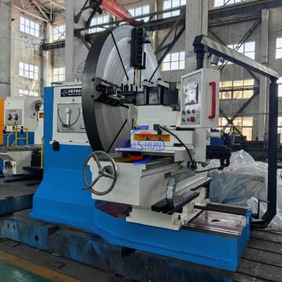 China China Horizontale Bodenart Großfläche Drehmaschine Flangen Ende Oberfläche Drehmaschine Lieferant zu verkaufen