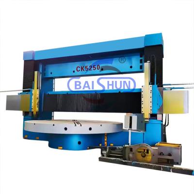 China High Speed Heavy Duty CNC Vertical Lathe For Wind Power Flange And Energy Components for sale