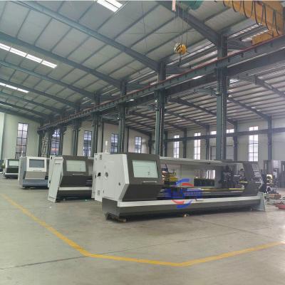 China Fanuc China Torno grande de cama plana Cnc girar el torno CNC máquina de torno en venta
