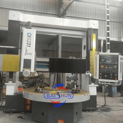 中国 精密二柱式 VTL CK5231 ヘビーデューティ CNC 旋盤、旋削直径 3150mm、ワーク高さ 1600mm 販売のため