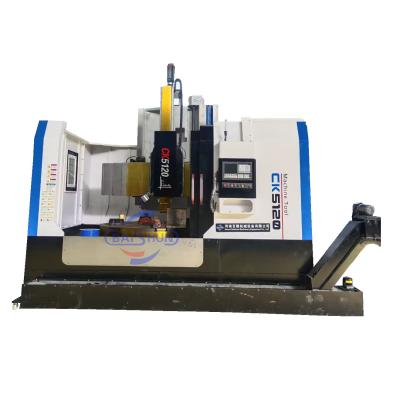 China Heavy duty Metal Cutting Machine Tools CNC Single Column Vertical Lathe With Enclosure for sale