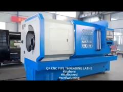 Venda Quente Novo QK1332 Metal Cnc tubo de roscas máquina de torno para processamento de tubos