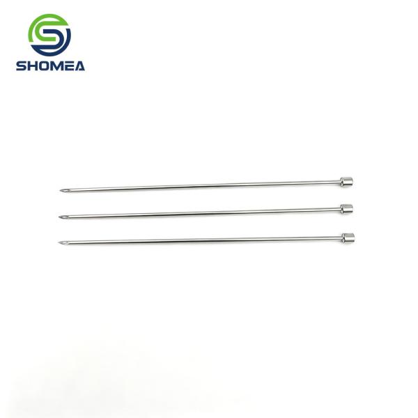 Quality SHOMEA Medical Grade Stainless Steel Beveled Point Needle with Ring Base for sale