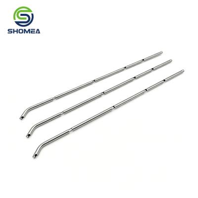China SHOMEA Medical Grade Stainless Steel Plasma Outer Tube with Side Holes & Angled Tip for sale