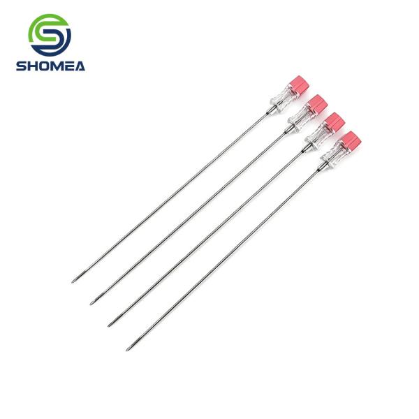 Quality SHOMEA Medical Grade Stainless Steel 18G Chiba Needle with Depth Markings & Luer Lock Hub for sale