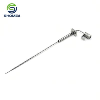 China SHOMEA Medical-Grade Stainless Steel Adjustable Puncture Needle for IVD with Fixation Flange & Knob Design for sale