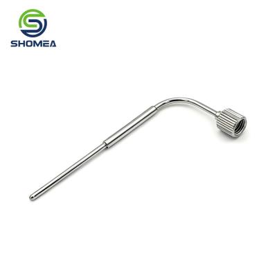 China Custom Machined Stainless Steel Analytical Bent Tubing Component with Knurled Cap - Built to Print for sale