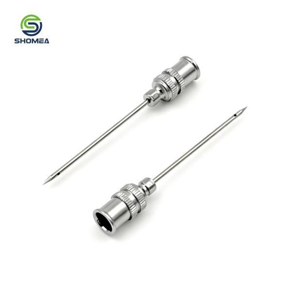 Quality Customized Food‑Grade Pencil Tip Side Hole Needle with Luer for Meat Brine Injection for sale