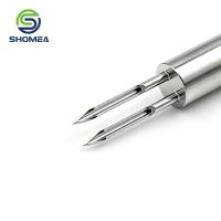 China Customized Double Slotted Needle With Metal Base for sale