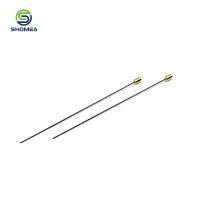 China Customized Black Coated Nitinol Needle With Gold Plated Base for sale
