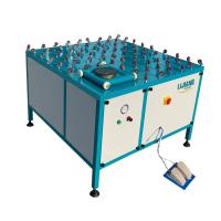 China 2500mm Rotating Glass Turning Table With Rollers Double Glass Processing for sale
