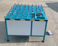 China 2500mm Rotating Glass Turning Table With Rollers Double Glass Processing for sale