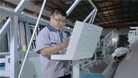 China 40μs/cm  Insulating Glass Production Line PLC Touch Screen Interface for sale