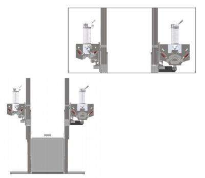 China Automated Glass Filling Machine Desiccant Filling Station For Insulating Glass Processing for sale