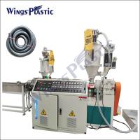 China LLDPE EVA Corrugated Pipe Machine with 2 Extruder Systems for Vacuum Cleaner Hose Production for sale