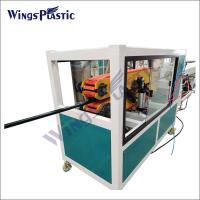 China HDPE PVC Water Pipe Making Machine 16-110mm Diameter Range with PLC Control and Vacuum Sizing System for sale