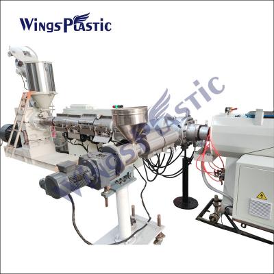 China Hot Water Supply Pipe Production Line Single Screw PP PPR HDPE PE Pipe Extruder Machine for sale